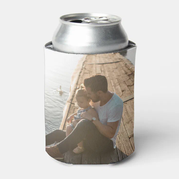 2 Photo Collage Can Cooler | Zazzle
