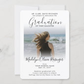 2 Photo From Parents Simple Script Graduation Announcement | Zazzle