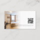 2 Photo Overlay Logo QR Code Hotel Guest House Business Card | Zazzle