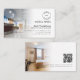 2 Photo Overlay Logo QR Code Hotel Guest House Business Card | Zazzle