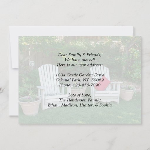 2 Photo We've Moved New Home Change of Address Announcement | Zazzle