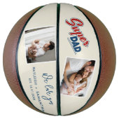 2 Photos Cute Fathers Day Custom Basketball | Zazzle
