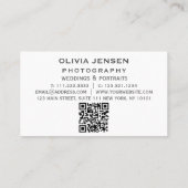 2 Photos QR Code Newborn Baby Photographer Business Card | Zazzle