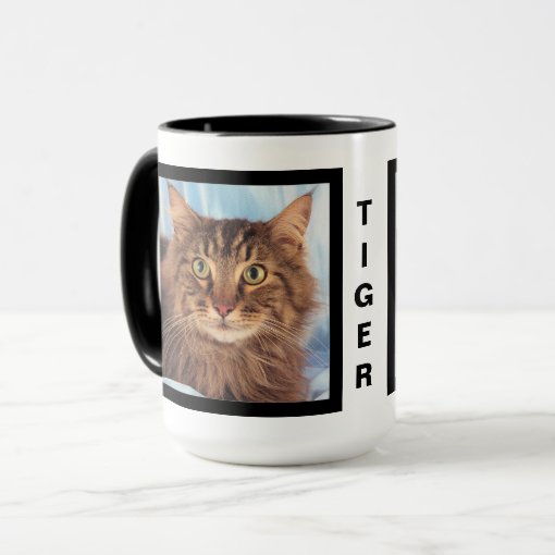 2 Picture Photo Mug Template | Zazzle