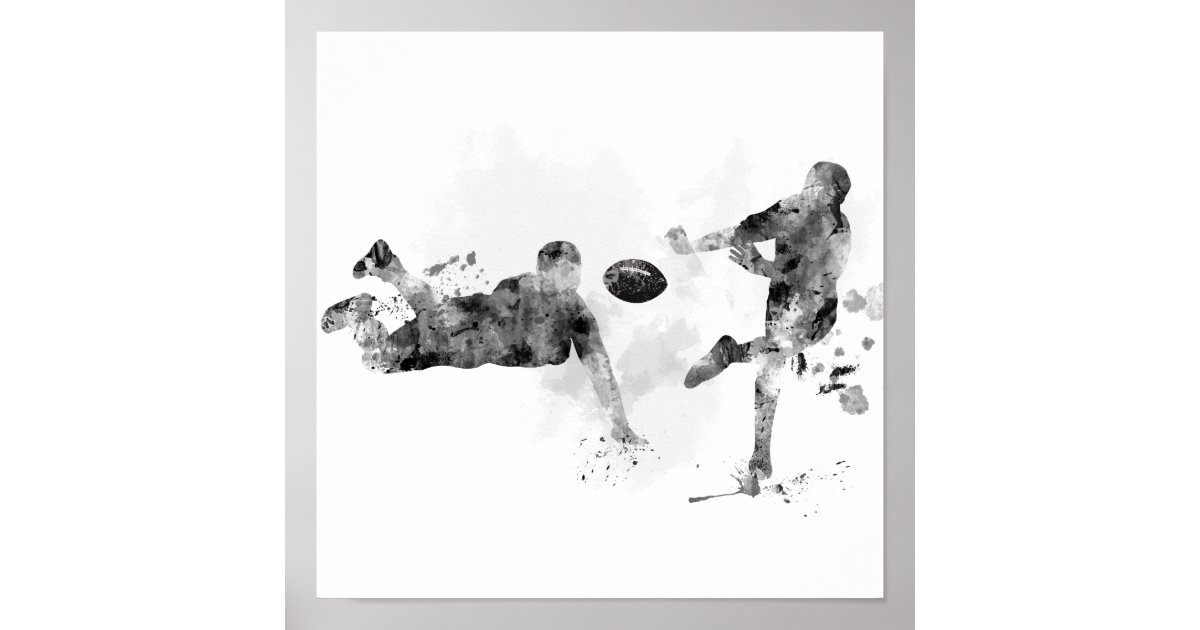 2 RUGBY PLAYERS - POSTER | Zazzle