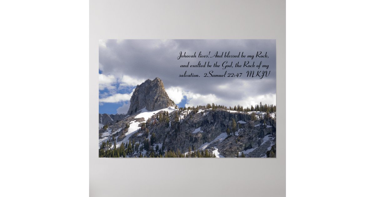 2 Samuel 22:47 Poster | Zazzle