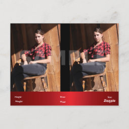 2 Sided Headshot Comp Cards - Model Headshots | Zazzle