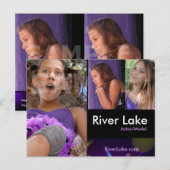 2 Sided Headshot Composite Cards - Actor Headshots | Zazzle