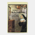 2-sided St. Rita with Bees and Partial Stigmata Garden Flag | Zazzle