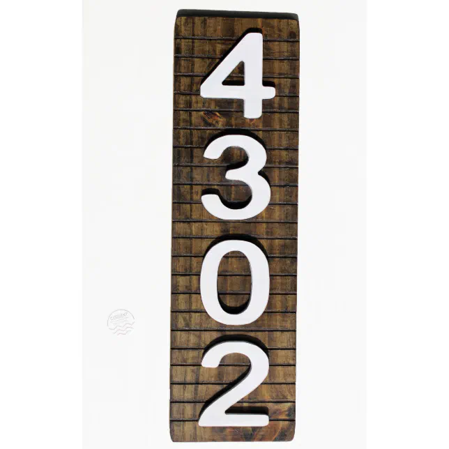 2' Vertical Home Address Sign | Zazzle