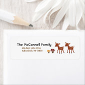 2 WOODLAND DEER PRINTABLE ADDRESS LABELS | Zazzle