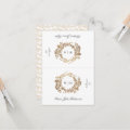 2 x Cut in Half DIY Crest Flat Place Cards | Zazzle