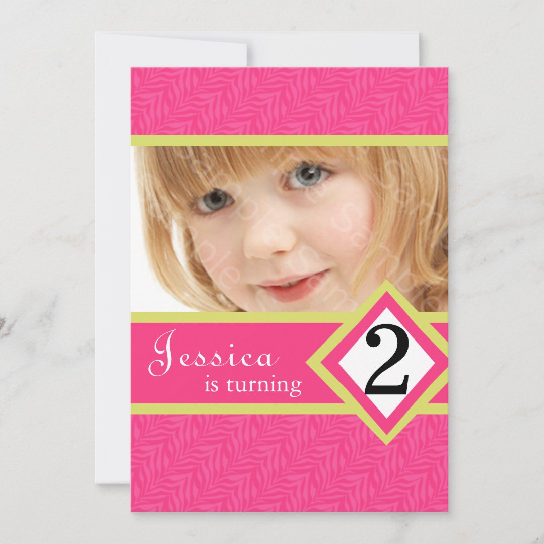 2 Year Old Birthday Party Invitations Zebra GIRL Zazzle 2-year-old-birthday-party-invitations-zebra-girl-zazzle