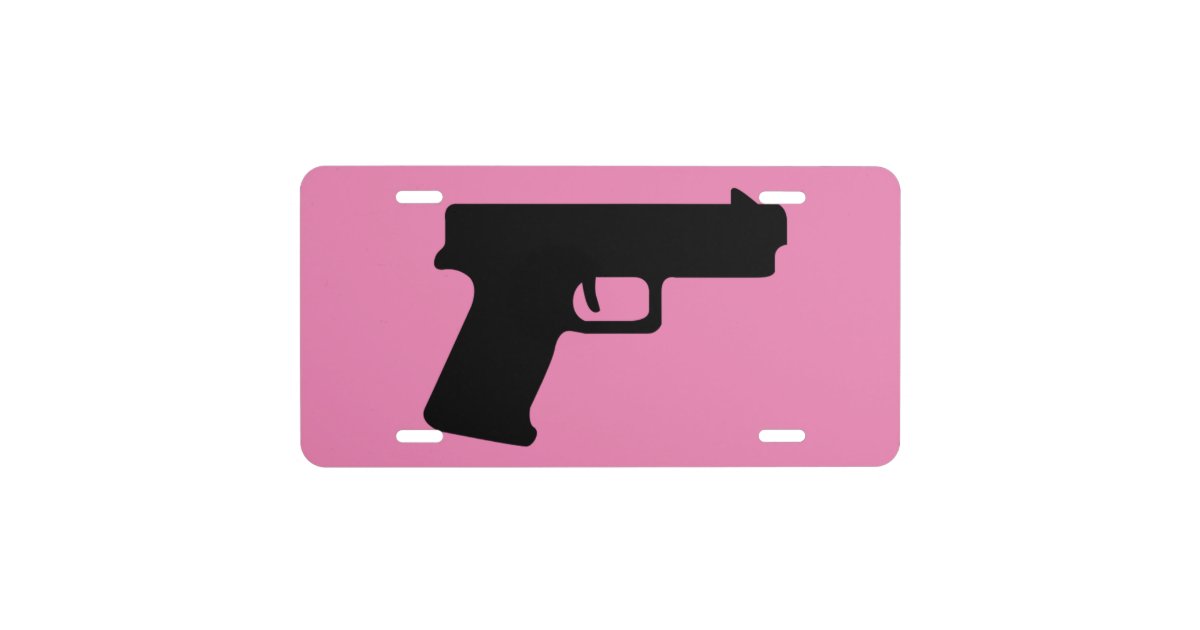 2A Pink Pistol License Plate | Zazzle