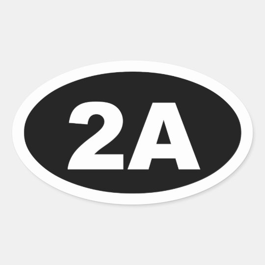 2A sticker (black) | Zazzle.com