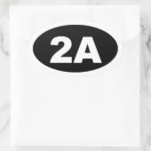 2A sticker (black) | Zazzle