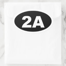 2A sticker (black) | Zazzle