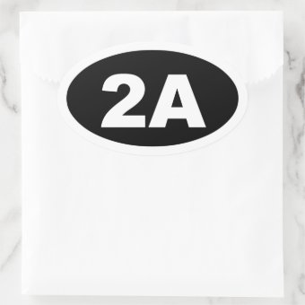 2A sticker (black) | Zazzle