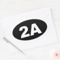 2A sticker (black) | Zazzle