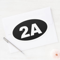 2A sticker (black) | Zazzle