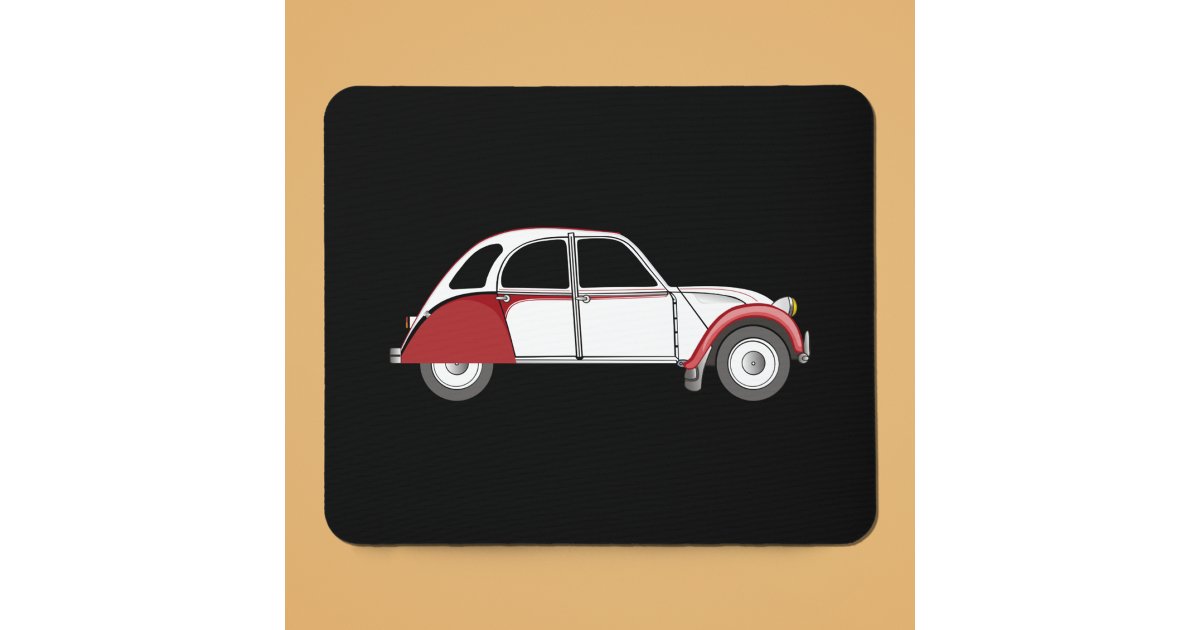 2CV Deux Chevaux Dolly Oldtimer Red Mouse Pad | Zazzle