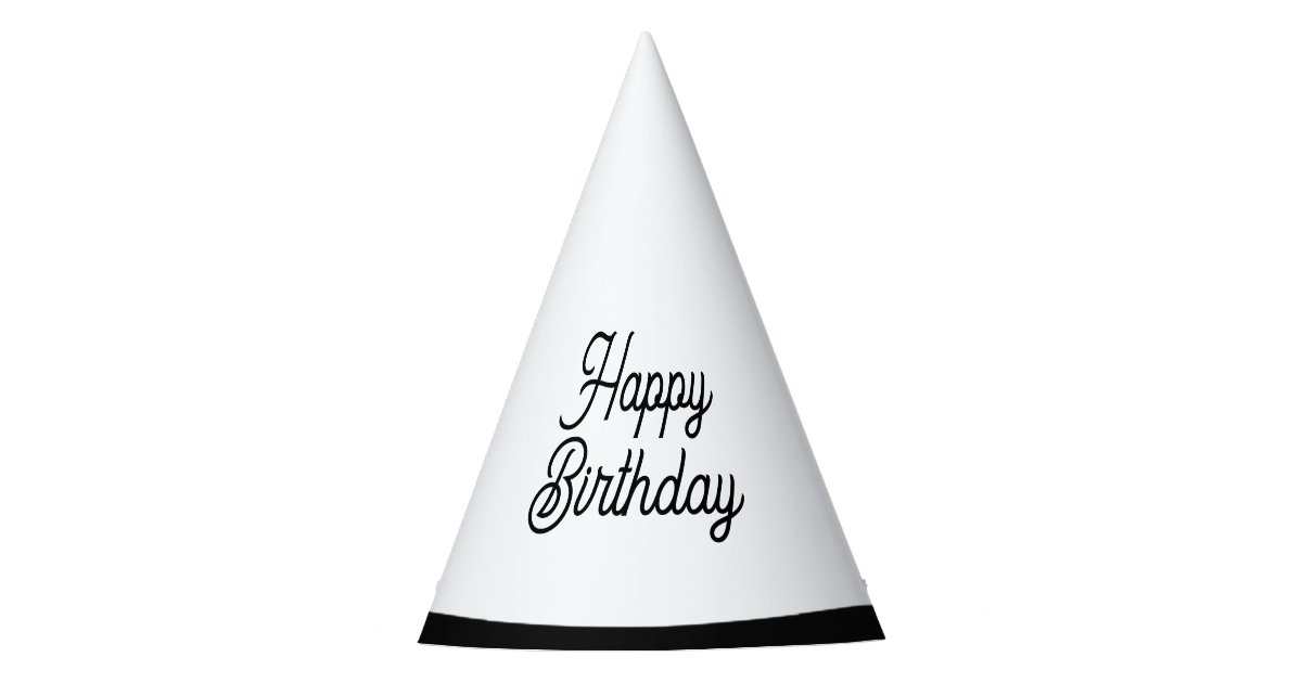 2D Comic Style Birthday Party Hat | Zazzle