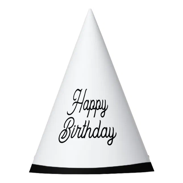 2D Comic Style Birthday Party Hat | Zazzle