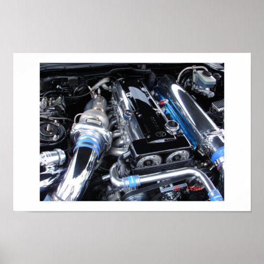 2jz Engine Shot Poster | Zazzle.com