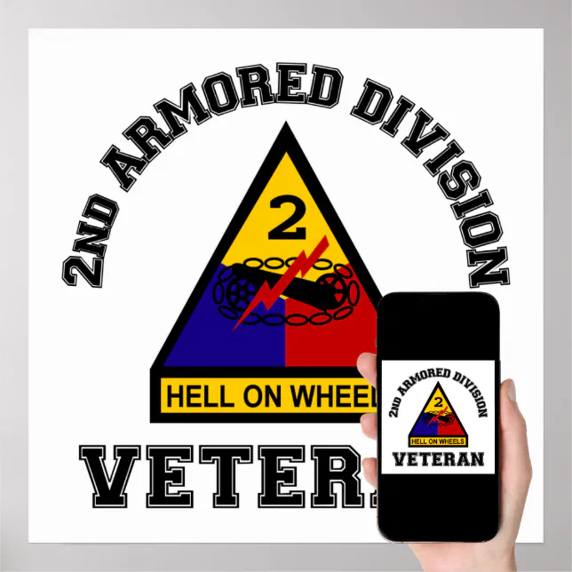 2nd AD Vet - College Style Poster | Zazzle