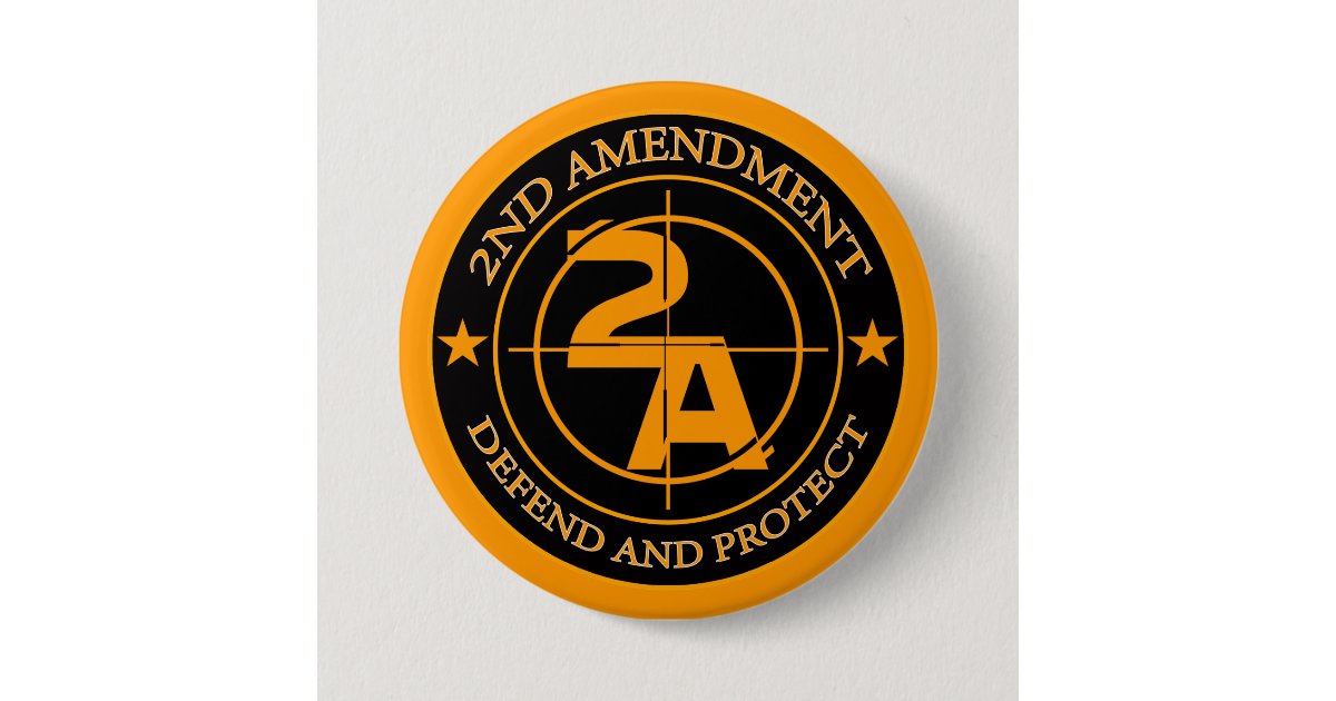 2nd Amendment 3 Button | Zazzle