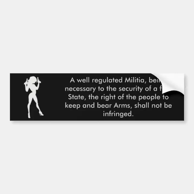2nd amendment bumper sticker | Zazzle