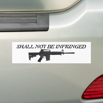 2nd Amendment Bumper Sticker - AR-15 | Zazzle