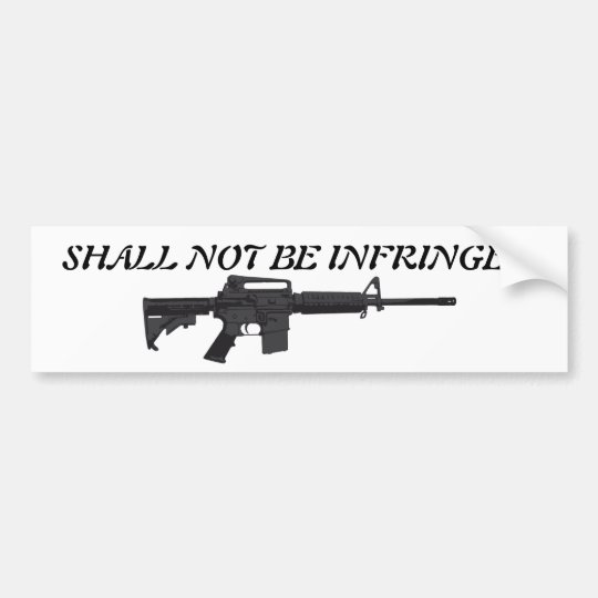 2nd Amendment Bumper Sticker - AR-15 | Zazzle.com