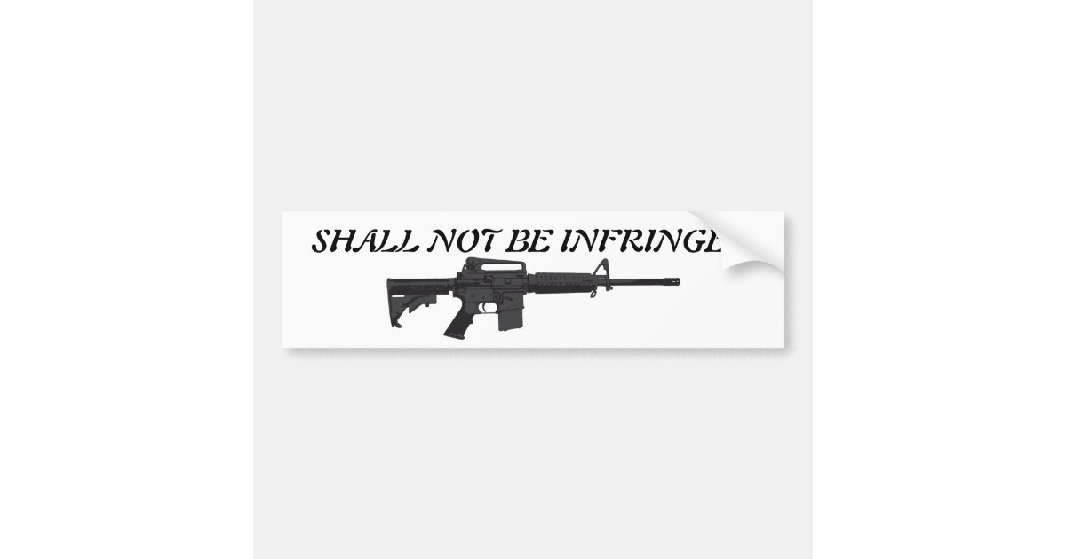 2nd Amendment Bumper Sticker - AR-15 | Zazzle