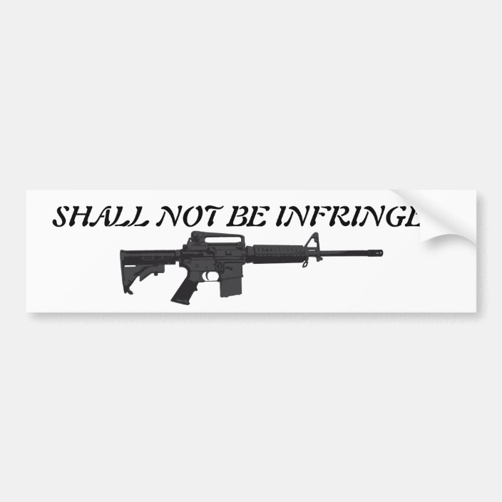 2nd Amendment Bumper Sticker - AR-15 | Zazzle.com
