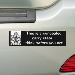 2nd Amendment/gun control/concealed carry Bumper Sticker | Zazzle