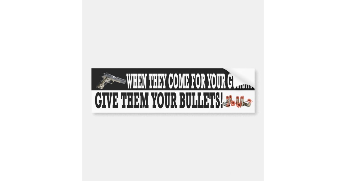 2nd amendment gun rights bumper sticker | Zazzle
