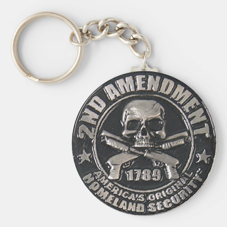 2nd Amendment Medal Keychain | Zazzle