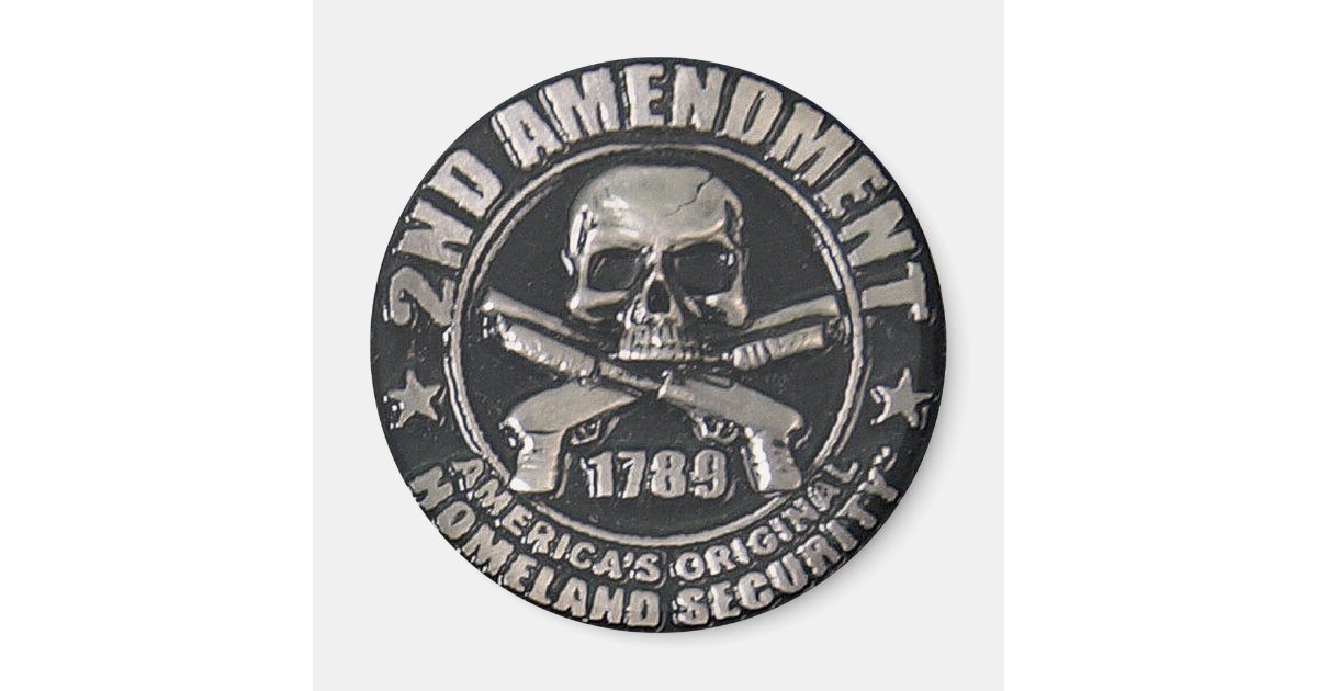 2nd Amendment Medal Magnet | Zazzle