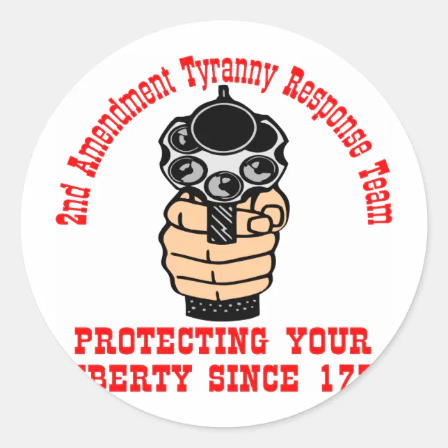 2nd Amendment Protecting Liberty Since 1776 Classic Round Sticker | Zazzle