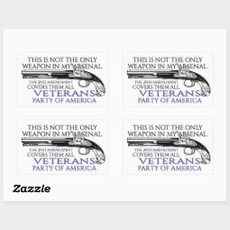 2nd Amendment Rectangle Sticker | Zazzle
