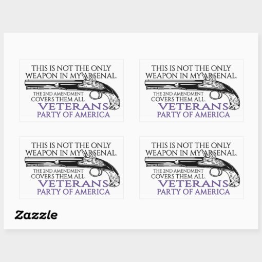 2nd Amendment Rectangle Sticker | Zazzle