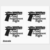 2nd Amendment rights Rectangular Sticker | Zazzle