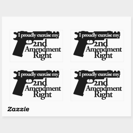 2nd Amendment rights Rectangular Sticker | Zazzle