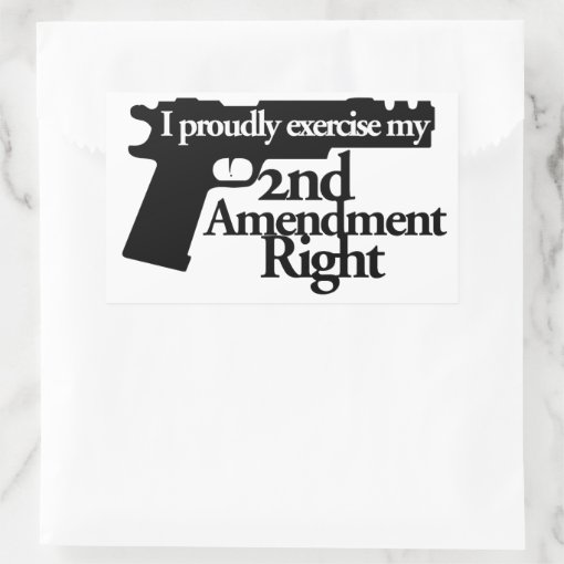2nd Amendment rights Rectangular Sticker | Zazzle