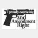2nd Amendment rights Rectangular Sticker | Zazzle