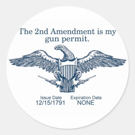 2nd Amendment Sticker | Zazzle.com