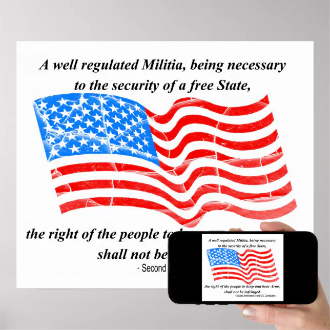2nd Amendment to the Constitution Poster | Zazzle
