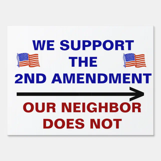 2ND AMENDMENT YARD SIGN | Zazzle