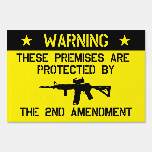 2nd Amendment Yard Sign | Zazzle